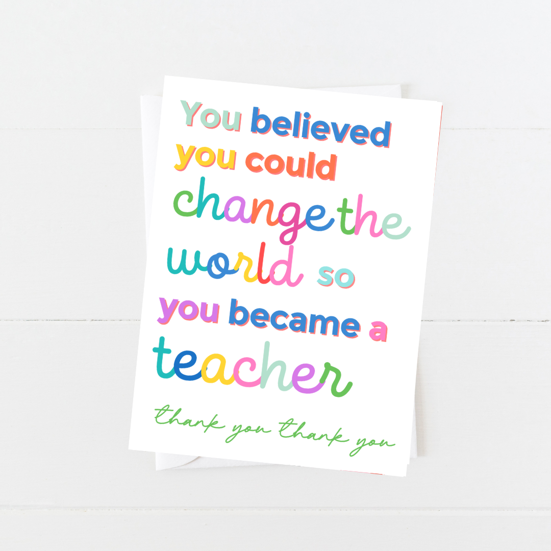 Teacher Appreciation Cards Teacher Appreciation Card PRINTABLE